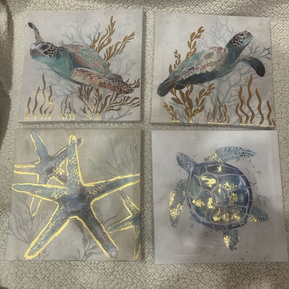 The Unbranded Brand | Art | Oceanic Elegance Sea Turtle And Starfish ...